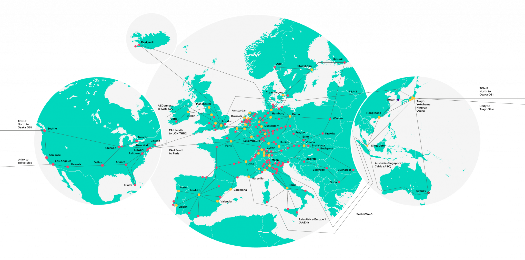 Fibre Network Coverage Map - Service Area Map - Colt